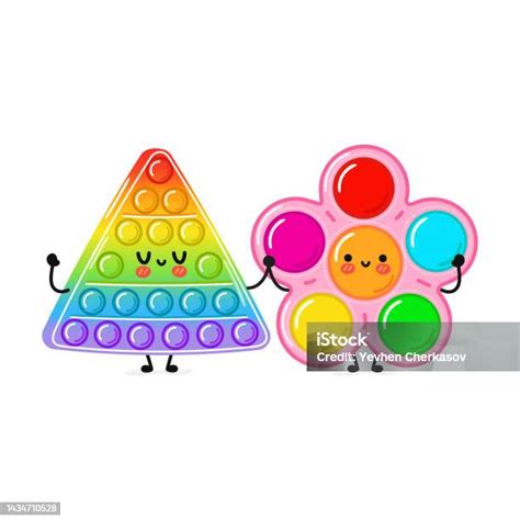 재미있는 귀여운 해피 팝과 간단한 보조 개 문자카드 벡터 핸드 그린 낙서 스타일 만화 캐릭터 일러스트 아이콘 디자인 귀여운 팝 그것 과 간단한 보조 개 마스코트 푸쉬팝에