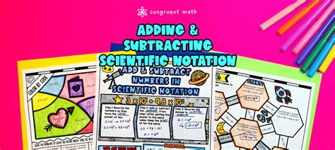 adding and subtracting scientific notation lesson plan congruent math