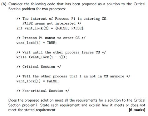 Solved Consider The Following Code That Has Been Proposed As Chegg Com