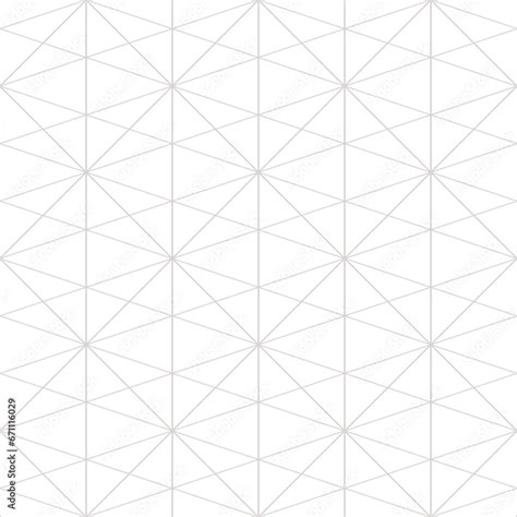 Silver Line Pattern Vector Geometric Seamless Texture With Delicate