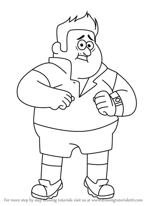 How To Draw Thompson From Gravity Falls Gravity Falls Step By Step