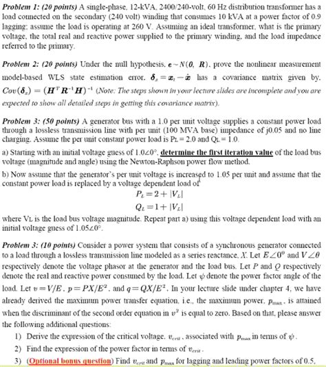 power system analysis