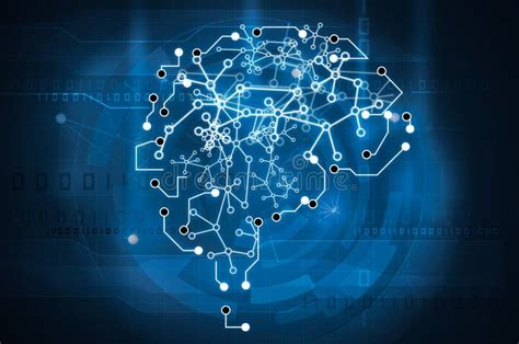 Machine Learning Brain Stock Illustration Illustration Of Background 126928874