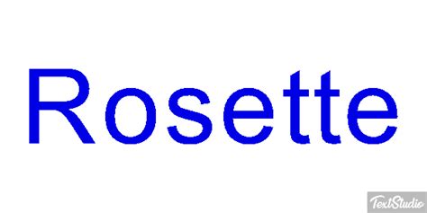 Rosette Name Animated  Logo Designs