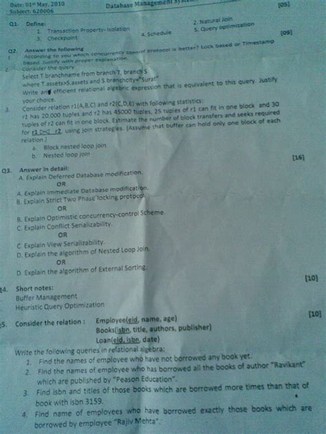 2010 gtu mca material for dbms ii