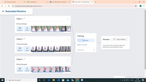 Thrilled To Announce The Completion Of My Pose Detection Project Using Teachable Machine