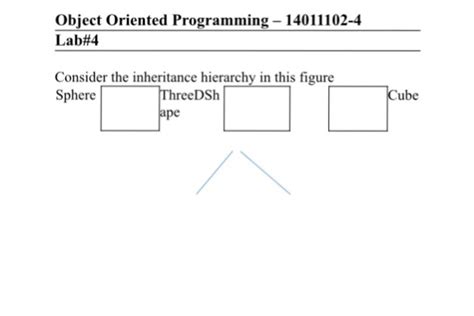 Solved Object Oriented Programming 14011102 4 Lab4