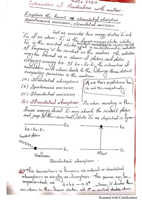 Interactions Of Radiation With Matter Engineering Physics B Scanned With CamScanner Scanned