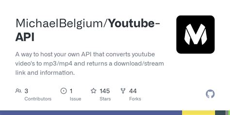 GitHub MichaelBelgium Youtube API A Way To Host Your Own API That