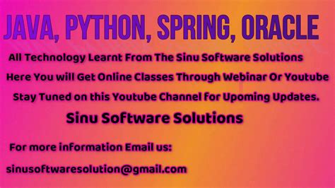Core Java Online Training In Sinusoft Ii Comming Soon By Sinu Software