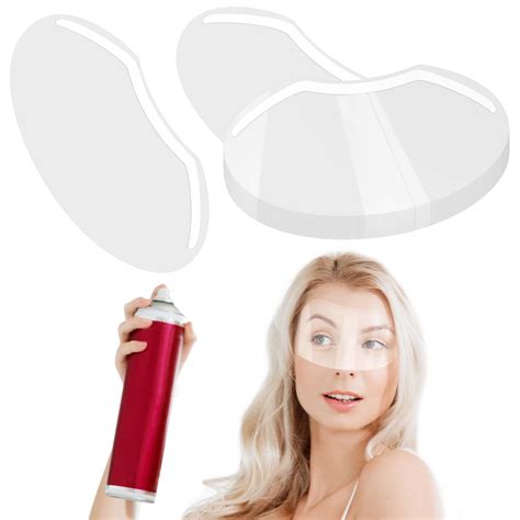 Ebanku Face Eye Shield 50 Pcs Plastic Shower Shield Visor Eye