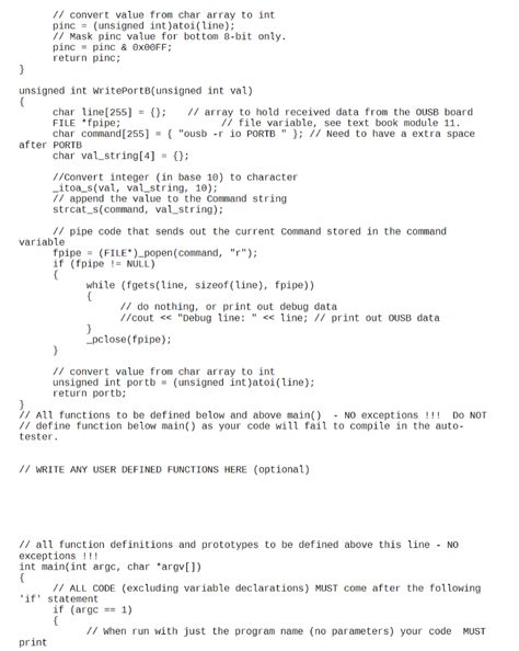 Hint Consider Using The Pow Function Which Has Chegg Com