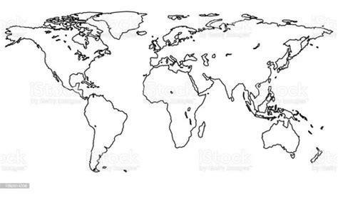 Mapa Planisferio Sin División Política Sin Nombres en venta en por sólo OCompra