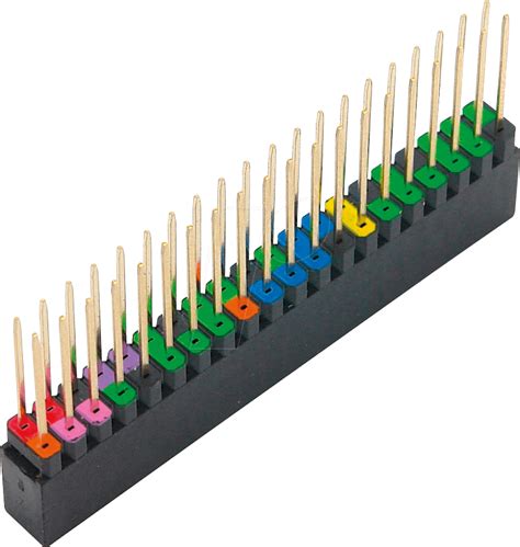 Rpi Header Cg2 Raspberry Pi Gpio Header 40 Pin Rm 2 54 Colour