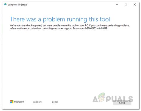 How To Fix Windows Media Creation Tool Error 0x80042405 0xa001b