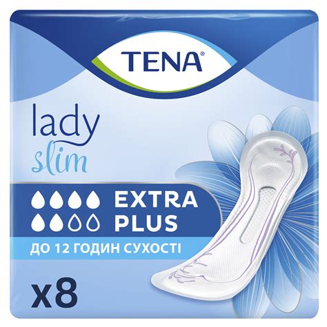 Прокладки урологічні Tena Тена Lady Slim Extra Plus Леді Cлім Екстра Плюс для жінок 8 шт