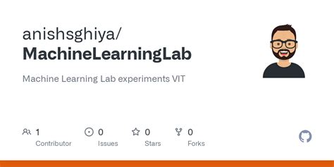 github anishsghiya machinelearninglab machine learning lab
