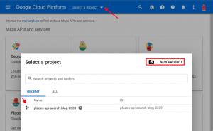 Nearby Search Places Google API JavaScript Example