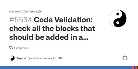 Code Validation Check All The Blocks That Should Be Added In A Step · Issue 5534 · Microsoft