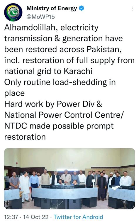 irfan hyder on linkedin it was a great experience restoring the power generation and transmission…