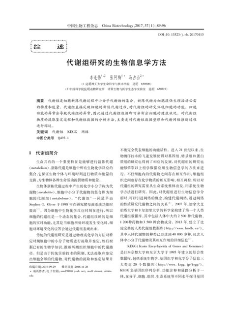 Bioinformatics Methods For Metabolome Research Pdf