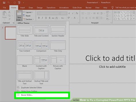 5 Ways to Fix a Corrupted PowerPoint PPTX File - wikiHow