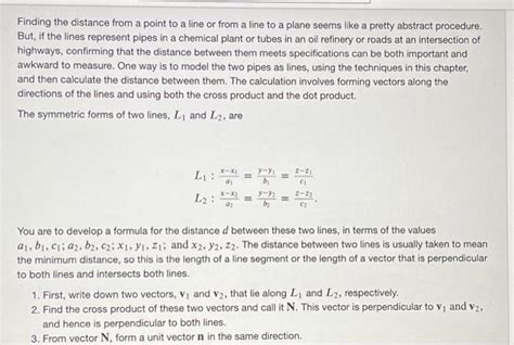 Use Symmetric Equations To Find A Convenient Chegg Com