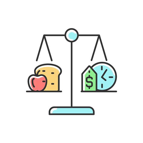 Food Stability Rgb Color Icon Diet Quality Price Stabilization