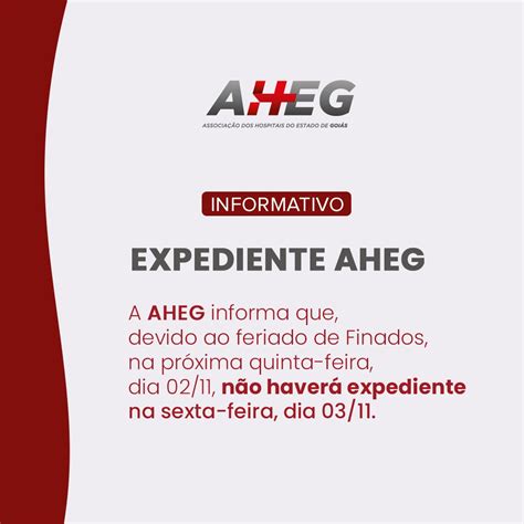 Expediente Aheg Notícias Aheg Associação Dos Hospitais Do Estado