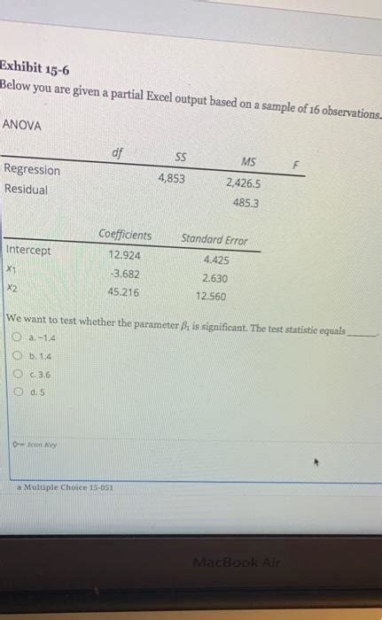 solved exhibit 15 6 below you are given a partial excel