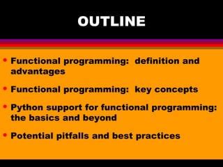 Functional Programming In Python PPT