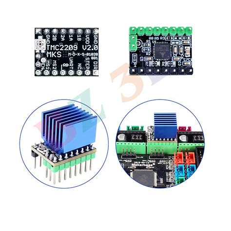 Bz 3d Tmc2209 V2 0 Stepper Motor Driver 2 5a Uart For Mks Sgen Support