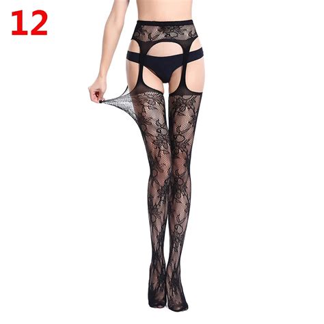 Женское сексуальное нижнее белье в полоску, эластичные чулки ...