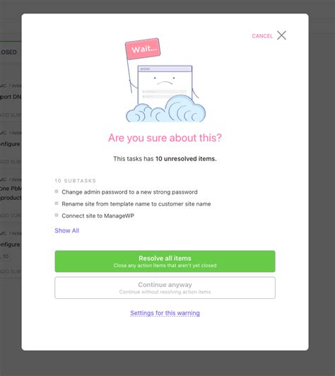 prompt to mark task as complete when all subtasks have been