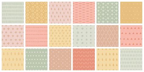 Premium Vector Simple Hand Drawn Geometric Pattern Set Abstract Spots