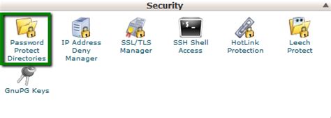 Password Protect Directory In CPanel