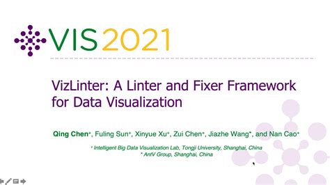Vizlinter A Linter And Fixer Framework For Data Visualization On Vimeo