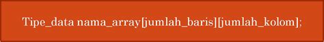 Array 2 Dimensi Dalam C Riskafs Blog