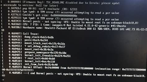 Ubuntu Having Kernel Panic On Boot Ask Ubuntu