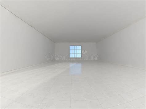 High Definition Empty White Room 3d Stock Illustration Illustration