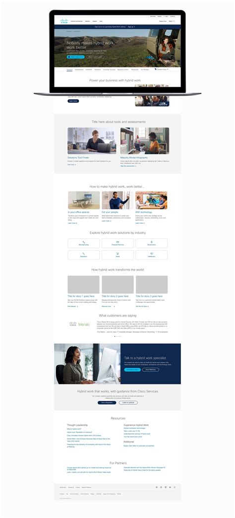 Cisco Hybrid Work Lauren King Visual Ux Designer