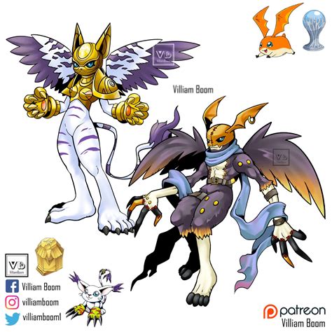 Patamon And Gatomon