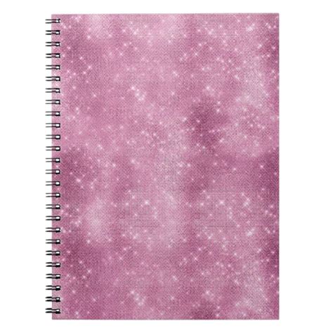 Pink Sparkle Notebook Zazzle