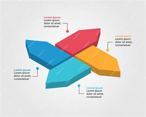 Premium Vector Arrow Chart Template For Infographic For Presentation