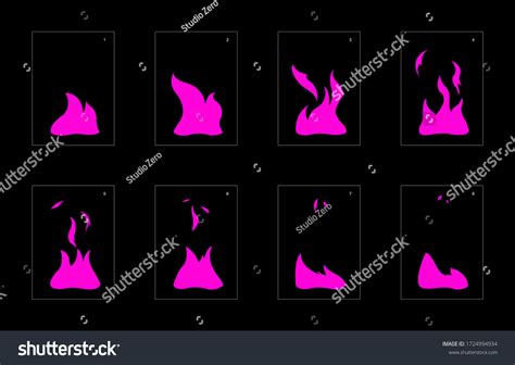 Poison Explosion Effect Explosion Animation Effect Stock Vector