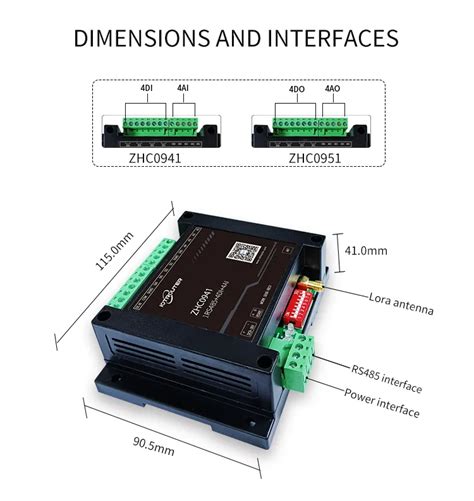 MHz LoRa Modbus Analog IO Node Wireless Broadcast Control Unit For IOT Project Products From