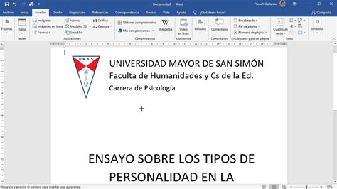 Aprende a crear una carátula formal en Word en pocos pasos