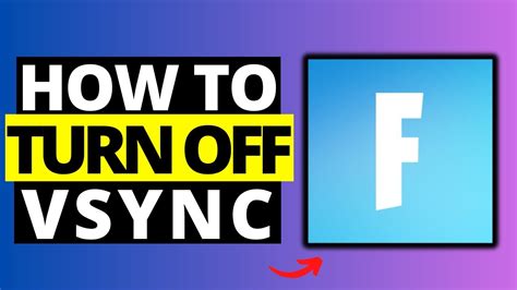 How To Turn Off Vsync In Fortnite Youtube