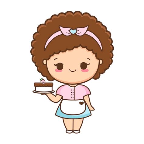 Premium Vector Cartoon Cute Girl Illustration Premium Vector