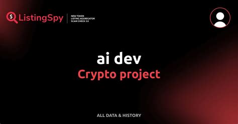 Ai Dev Crypto Project Aidev Token Listings Events Analysis Listingspy